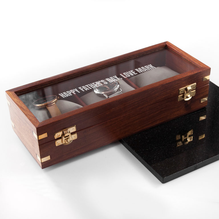 Personalised Father's Wooden Watch Box - 🎁 Unique Gifts UK - The Gift ...